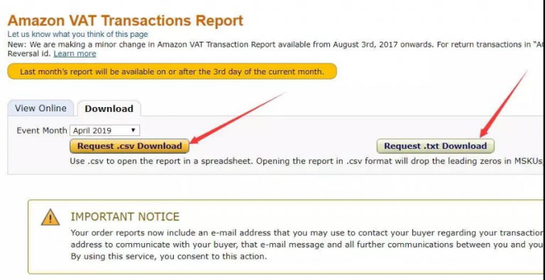 How to Download Amazon VAT Transactions Report? - tool4seller